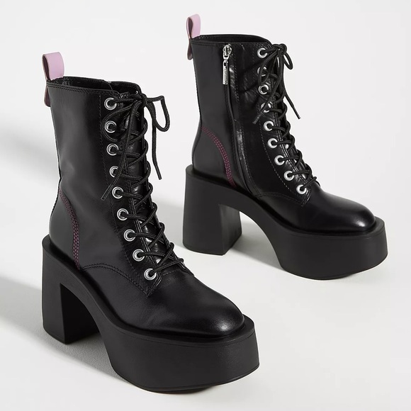 Naked Wolfe | Shoes | Brand New Larroud Olivia Platform Boot In Black Leather | Poshmark